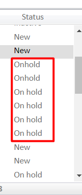 What's the difference between Onhold and On Hold?